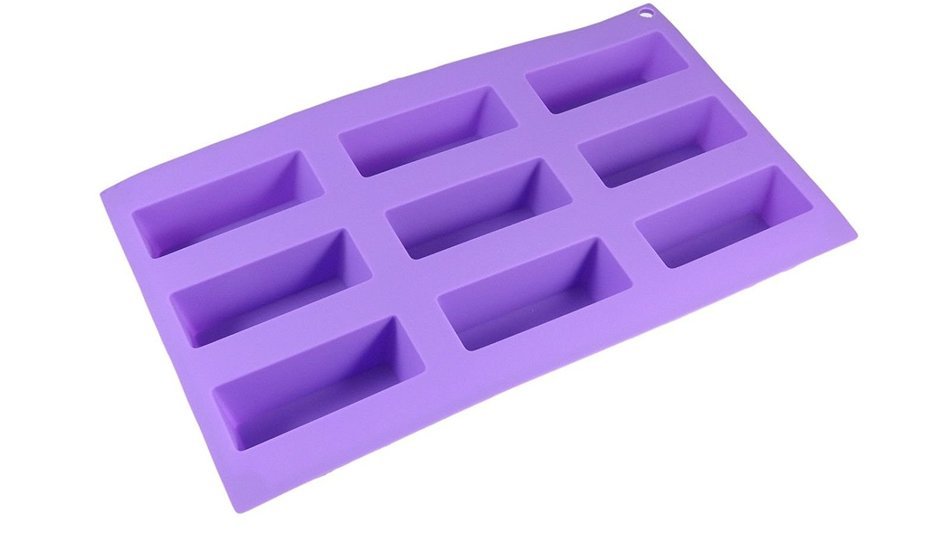 9 Cavities Baker Pan Silicone Mini Cake Holders ,Pastry Mold, Mini Loaf ...