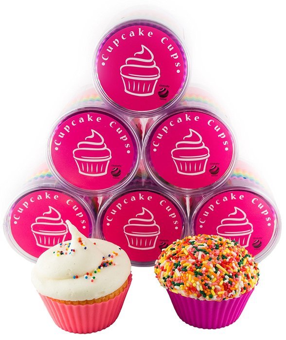 Globally Good Silicone Baking Cups / Cupcake Liners - 12 Premium ...