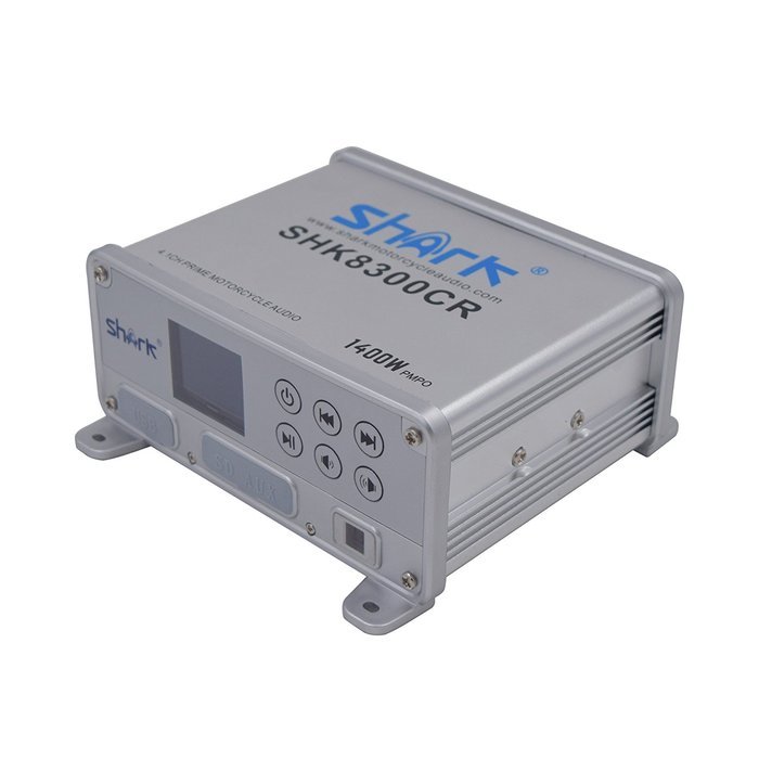 Shkc8300 1400 W all waterproof motorcycle atv marine audio system lcd ...