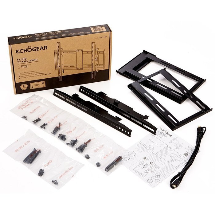 ECHOGEAR Tilting Low Profile TV Wall Mount Bracket for 32-70 inch TVs ...