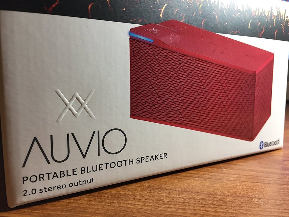 Auvio PBT600 Portable Bluetooth Speaker (Red) free image download