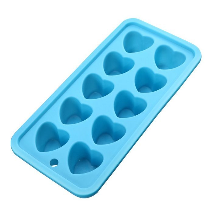 TFDSY 10 Cavity Heart-shaped Silicone Non Stick Cake Bread Mold Ice ...