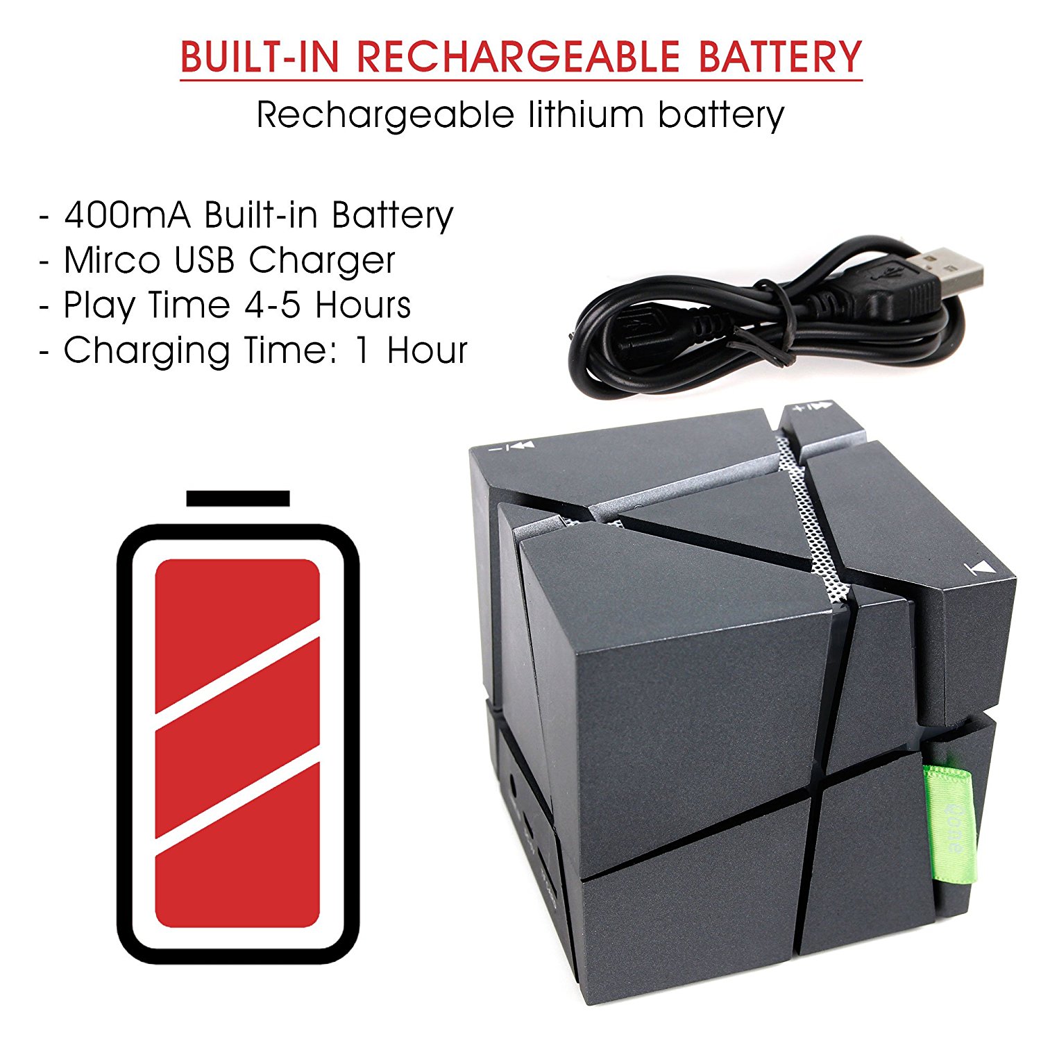 DURAGADGET Magic Cube Bluetooth Wireless Mini Portable Speaker ...