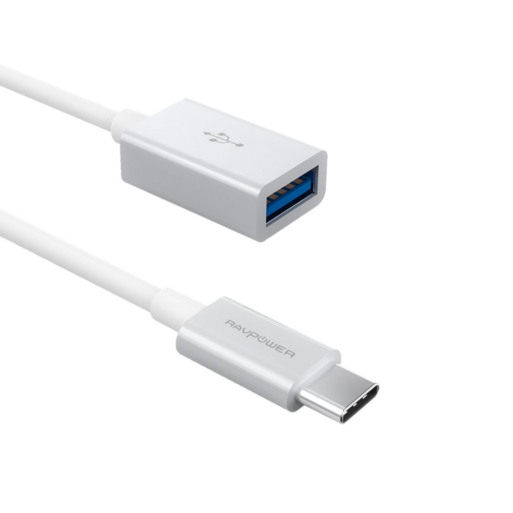 RAVPower Type C Adapter USB C To A Female OTG Cable, USB-C On The Go ...