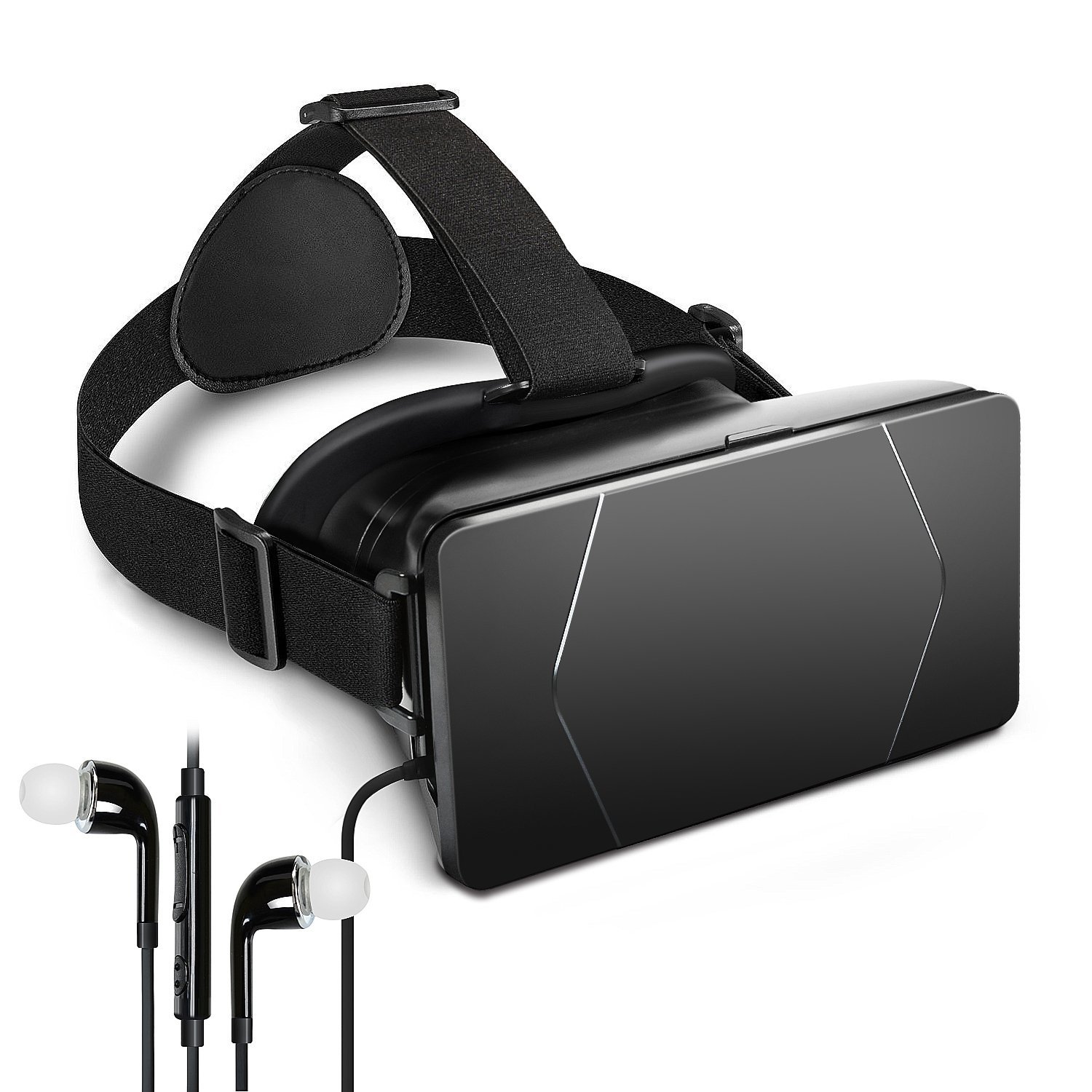 3D VR Headset - Emixc Virtual Reality Box Glasses Adjustable Lens Strap ...