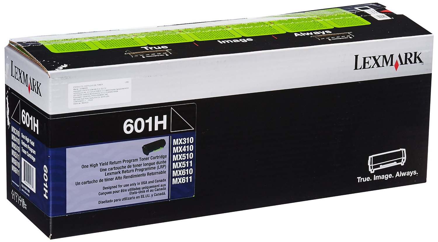 Lexmark 60F1H00 (LEX-601H) Toner, 10000 Page-Yield, Black free image ...