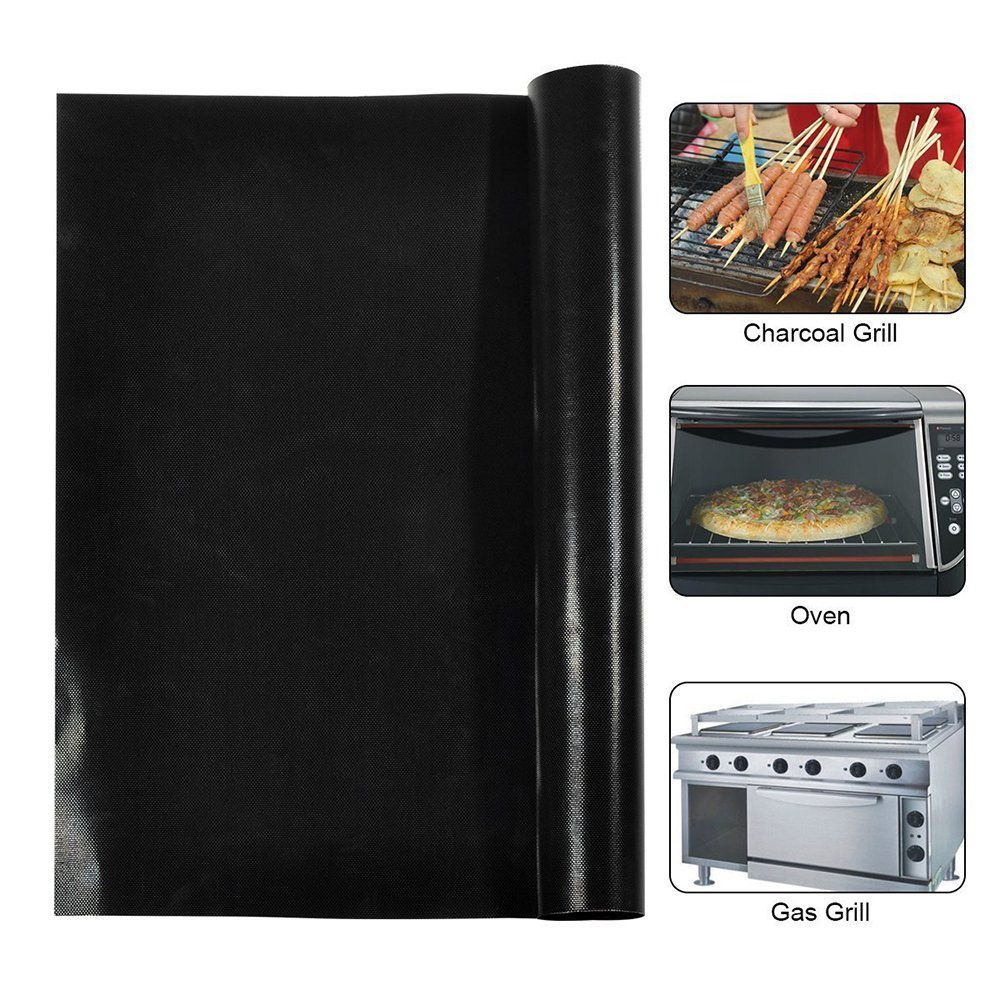 NiceEshop(TM) Set of 3 Non-Stick BBQ Grill Mat Heat Resistant Barbecue ...