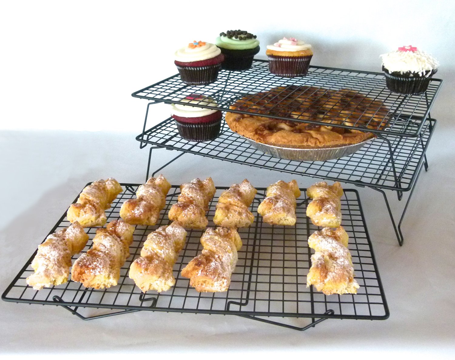 Sunflair Professional Grade 3 Tier Cross Grid Cooling Rack (set of 3 ...