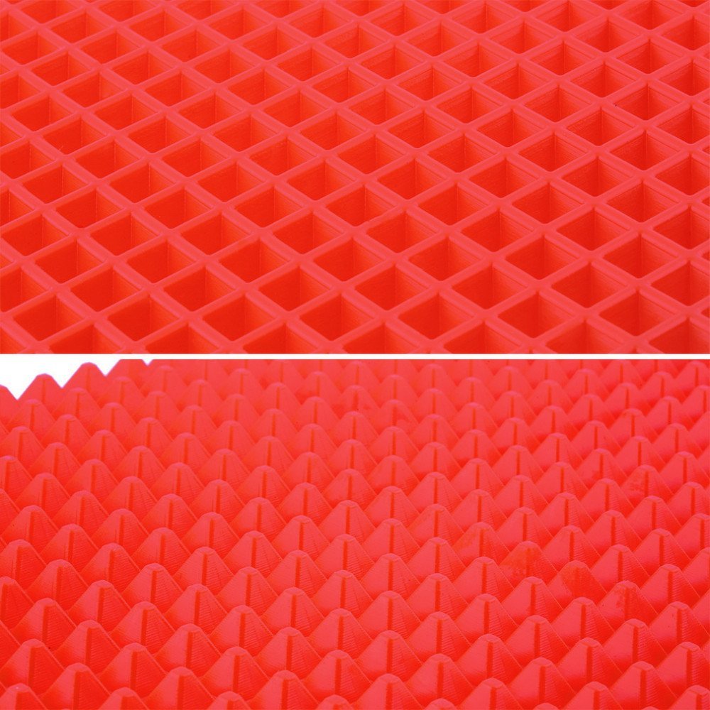 Hot 1 Piece Red Pyramid Bakeware Pan Nonstick Silicone Baking Mats Pads ...