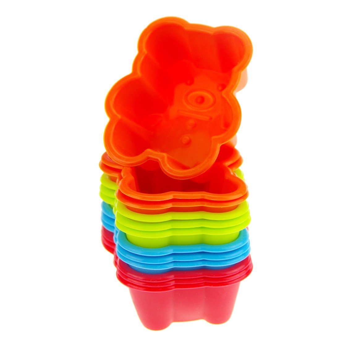 Miren Bear Shape Reusable And Non Stick Silicone Baking Cups Cupcake