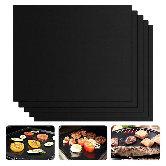 NiceEshop(TM) Set of 3 Non-Stick BBQ Grill Mat Heat Resistant Barbecue ...