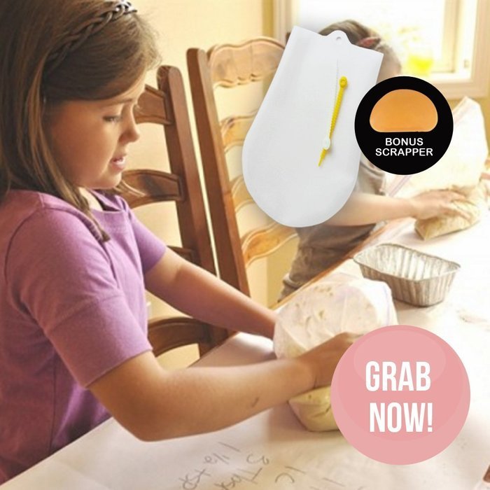 Co Kneading Bag | Nonstick Silicone Dough Kneading Mix Food Bag with ...