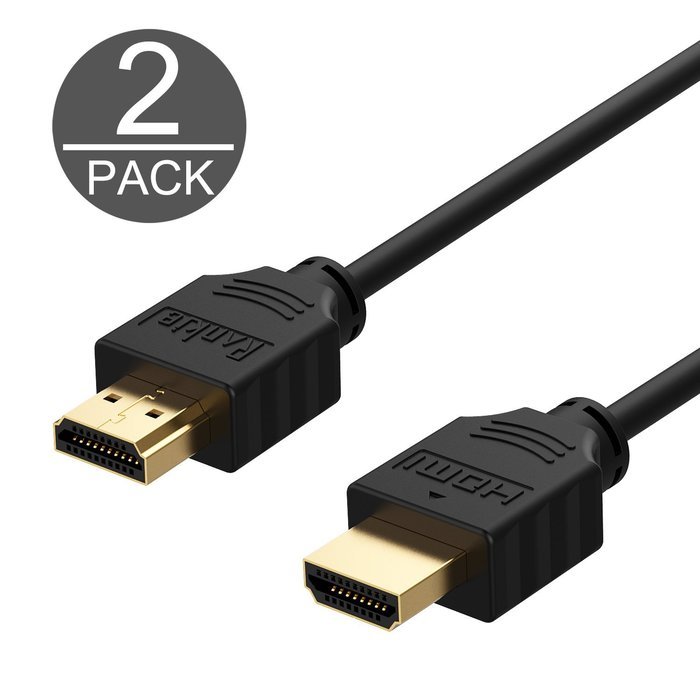 HDMI Cable, Rankie 2-Pack 6FT High-Speed HDMI HDTV Cable - Supports ...