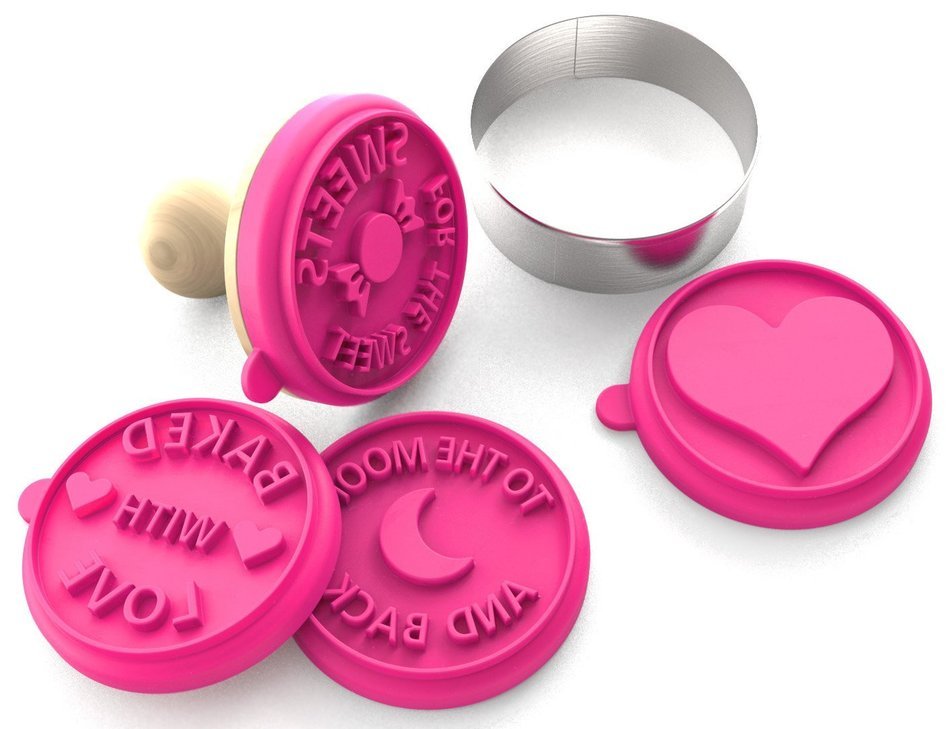 Silicandy Cookie Stamp Molds - 4/6 Set - Great for Activities with Kids ...