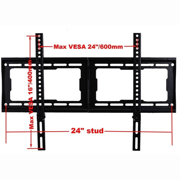 VideoSecu Low Profile TV Wall Mount Bracket for Most 32" - 75" LCD LED ...