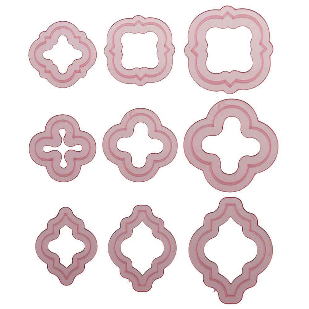 Sweet Elite Tools- Quatrefoil Element Cutter Set of 9 cutters for ...