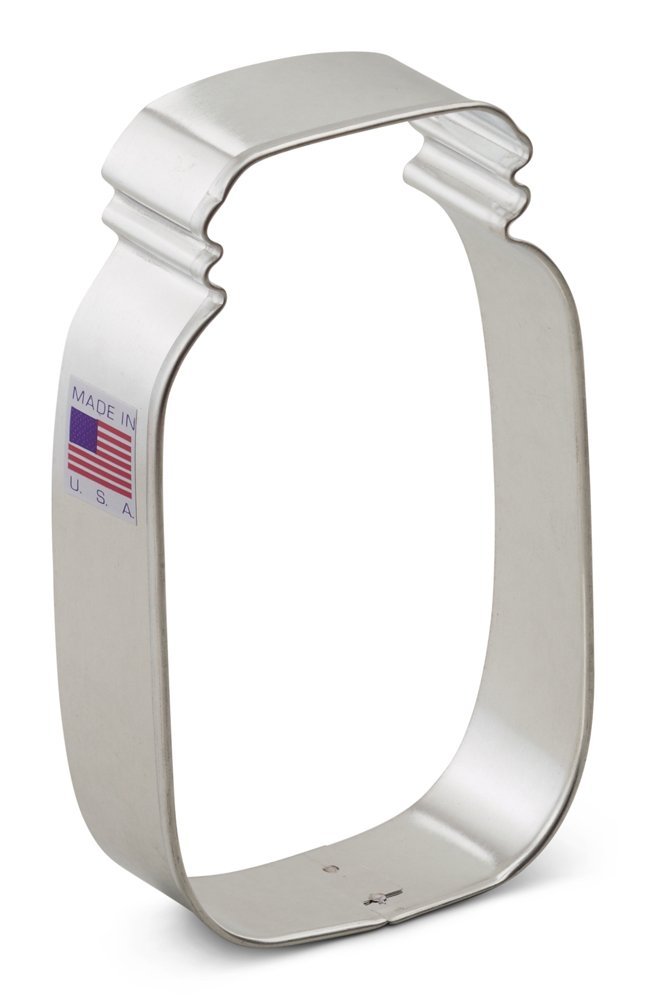 Ann Clark Mason Jar Cookie Cutter - 4.5 Inches - Tin Plated Steel free ...