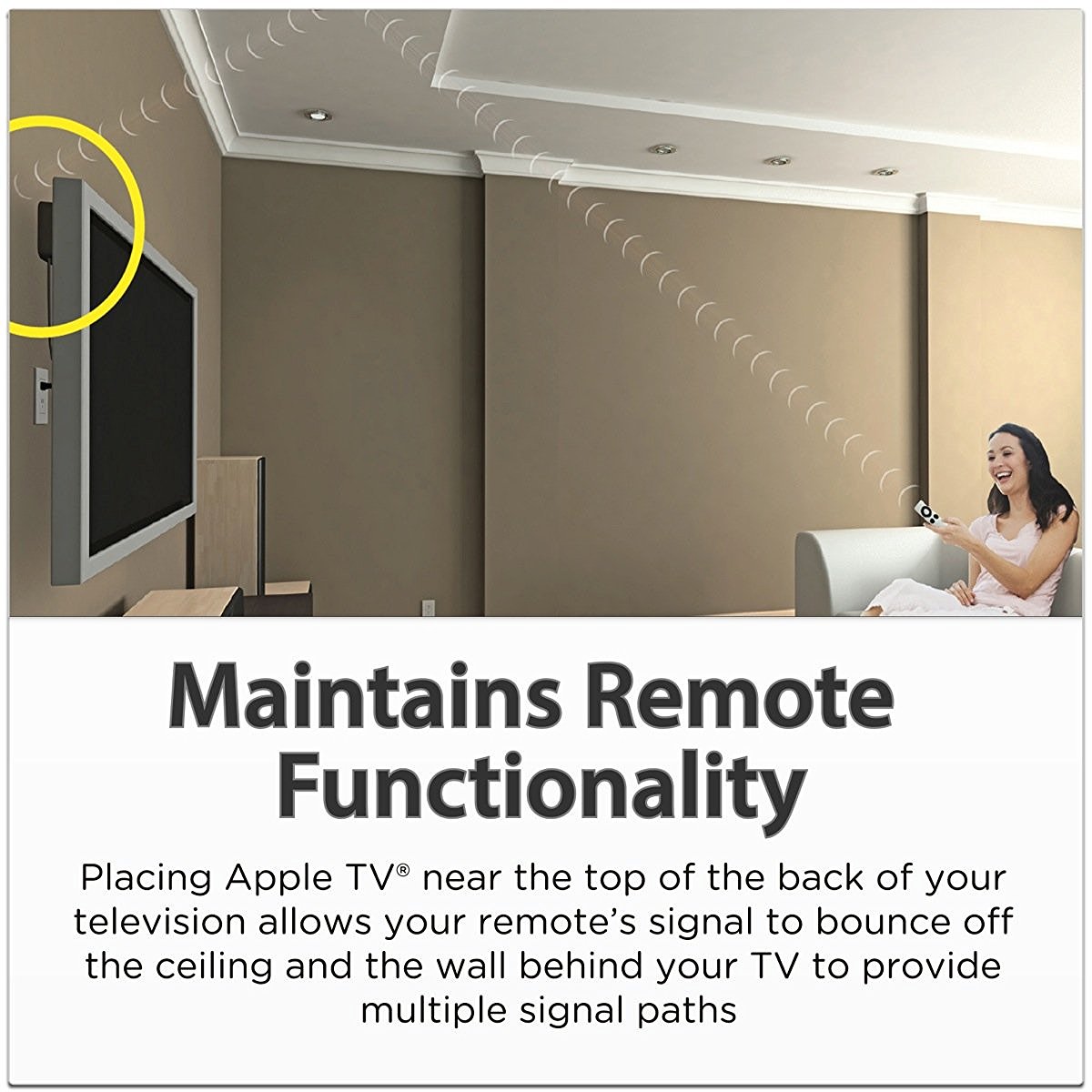 TotalMount Apple TV Mount (Compatible with 2nd and 3rd generation Apple ...