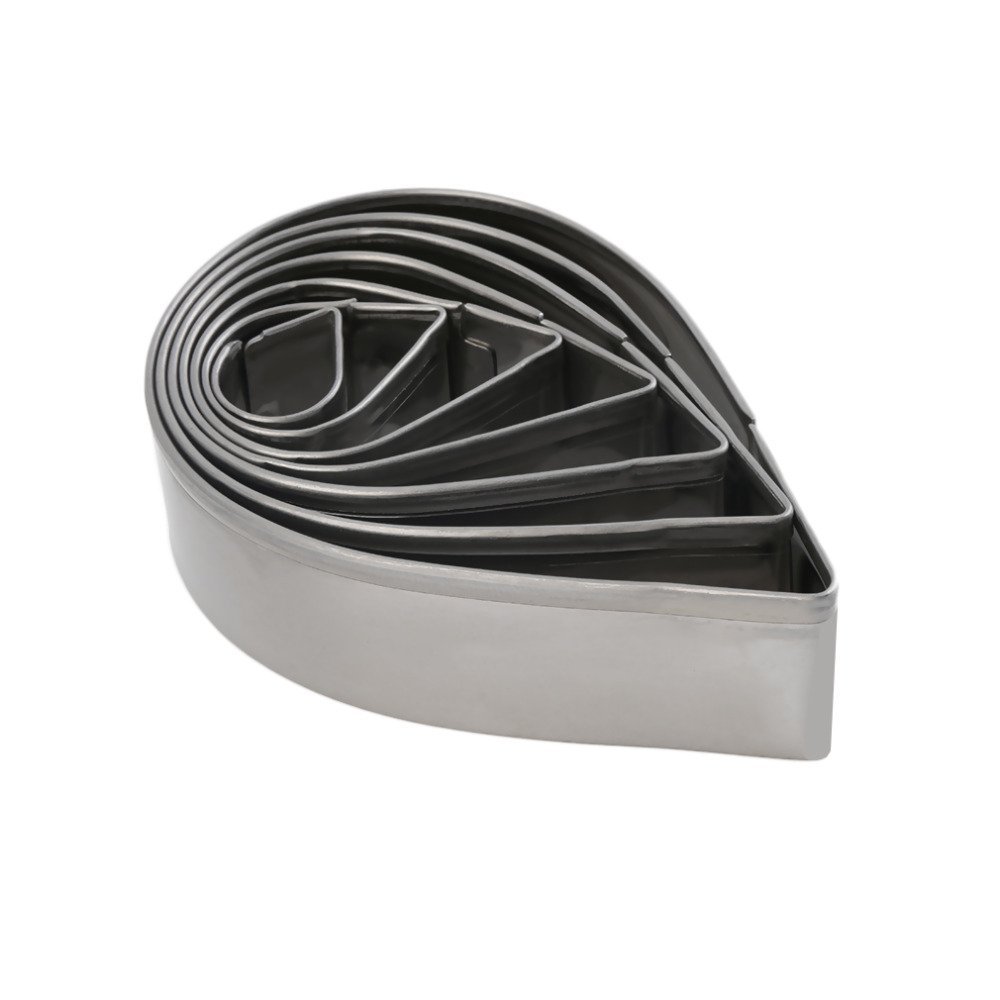 OKUBOX BT02 7pcs/set Stainless Steel Rose Petal Cake Cookie Cutter Mold ...