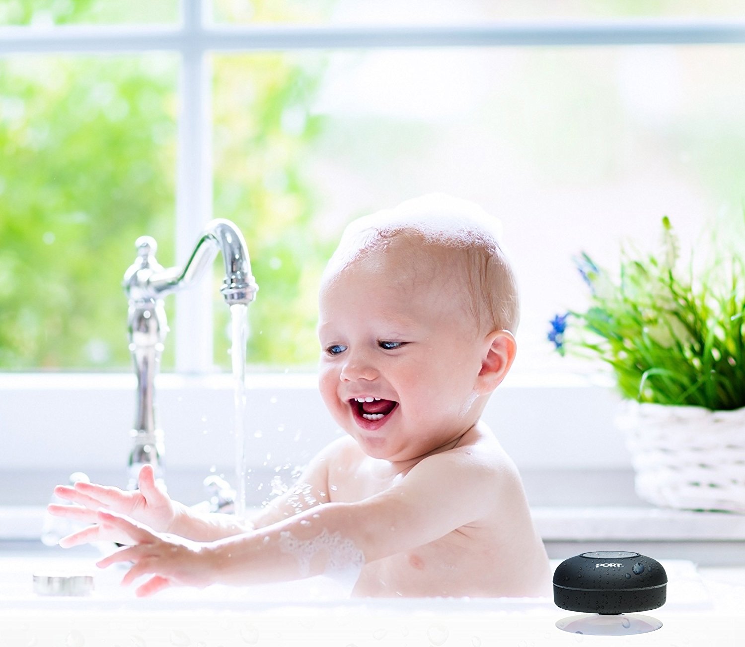 PORT Water Proof Bluetooth 3.0 Speaker, Water Resistant Mini Wireless ...