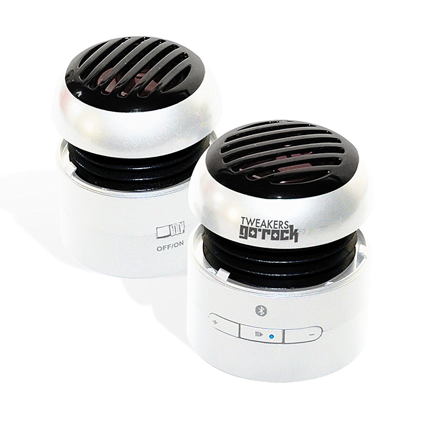 Tweakers GoRock Wireless Bluetooth Stereo Speakers (White) free image ...