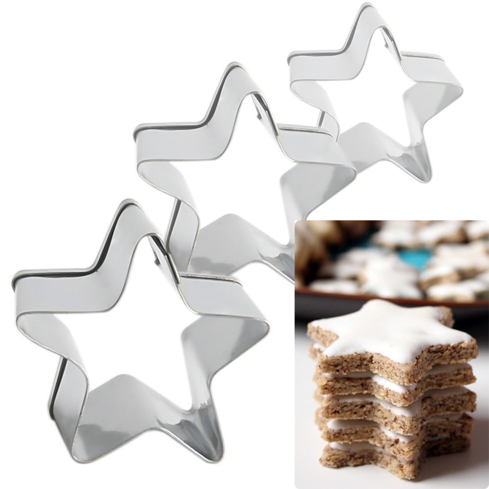 UBLISS Biscuit Fruit Cutter Shapes Set (15 Piece) - Mini Cookie Cutters ...