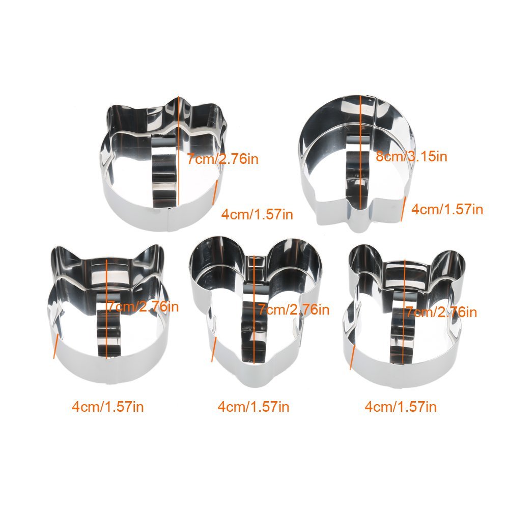 UBLISS Biscuit Fruit Cutter Shapes Set (15 Piece) - Mini Cookie Cutters ...