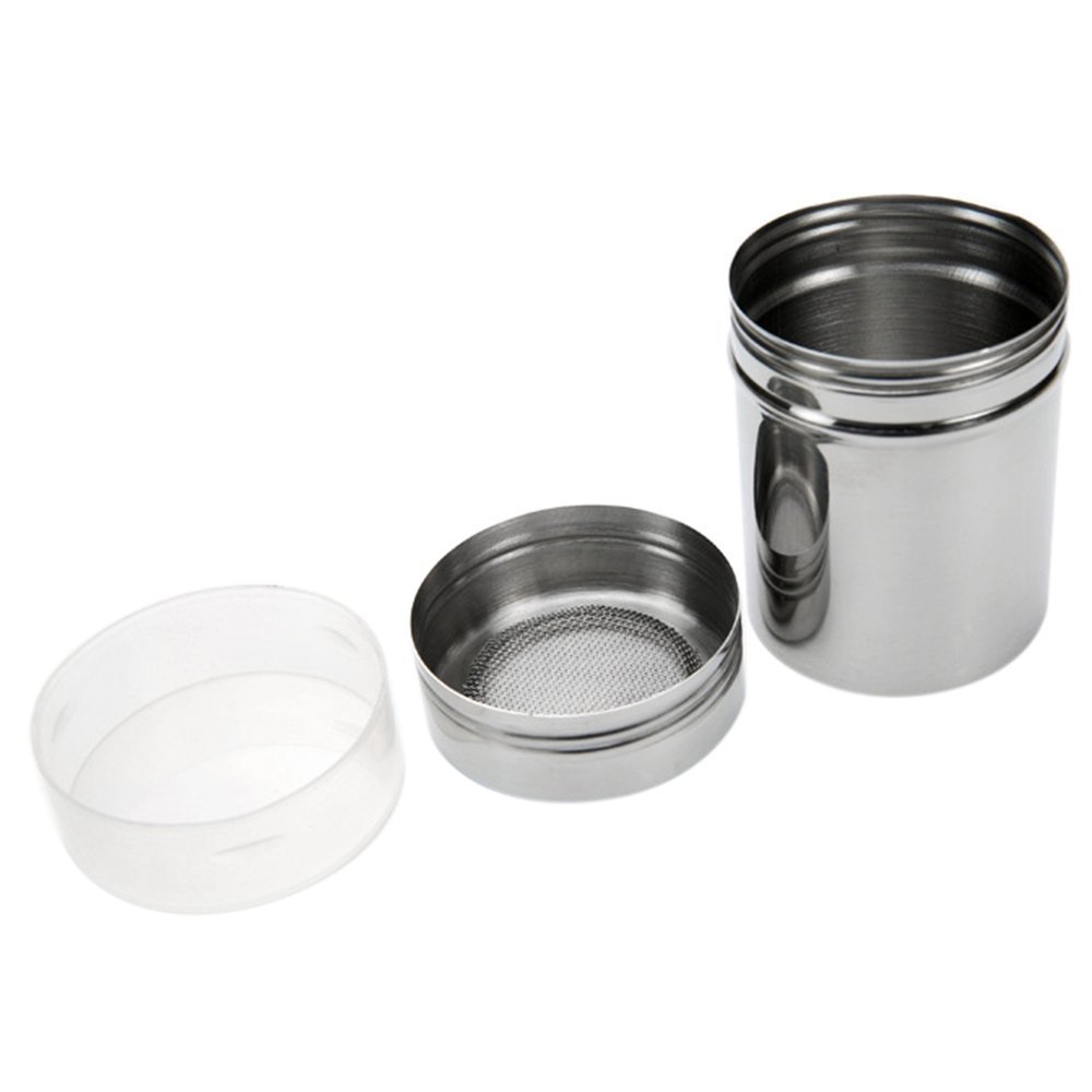 Stainless Steel Chocolate Shaker Flour Powder Icing Sugar Coffee Sifter ...