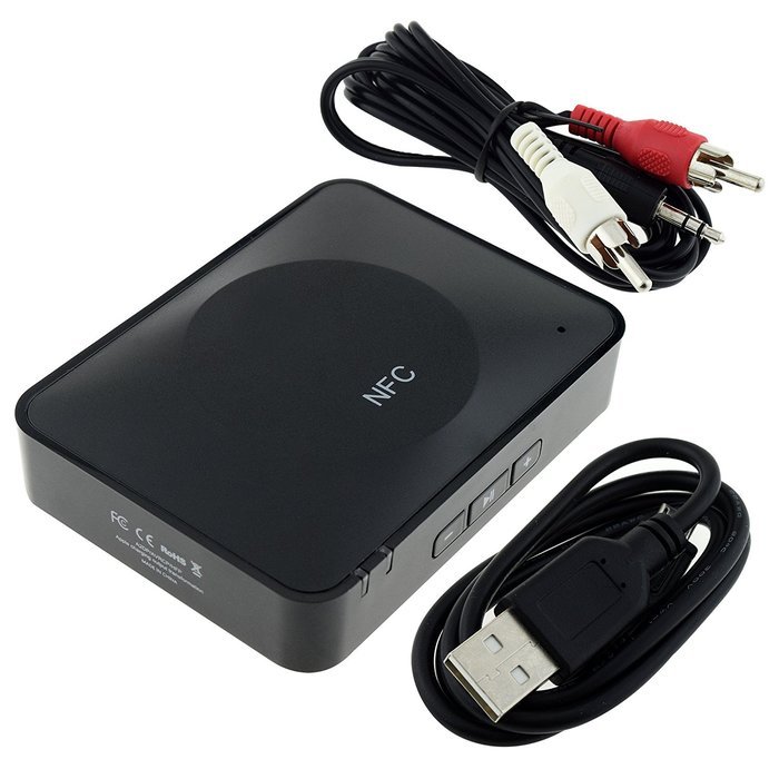 ChiTronic NFC-Enabled Wireless Bluetooth Audio Receiver Adapter with Hi ...