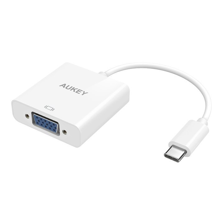 AUKEY USB C to VGA Adapter, 1080P Supported for MacBook and Google ...