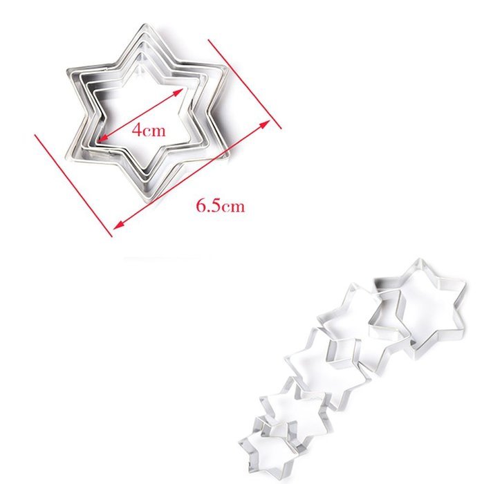 HeroNeo® 20pc Stainless Star Heart Flower Cookie Fruit Cutter Sporting ...