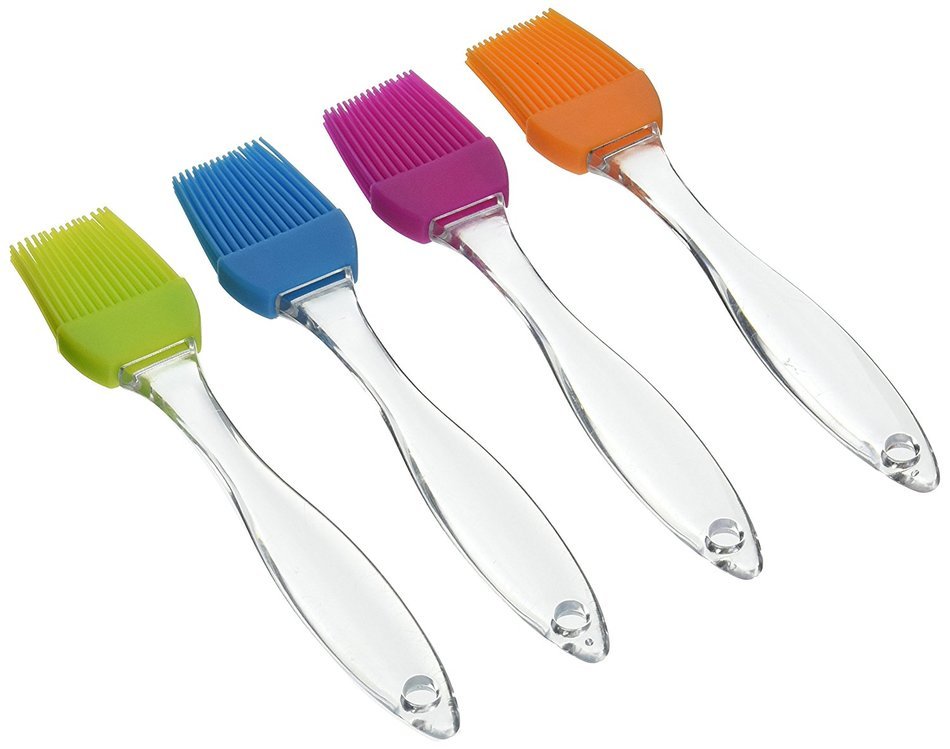 Silicone Basting Pastry & Bbq Brush, Set of 4, Colorful free image download