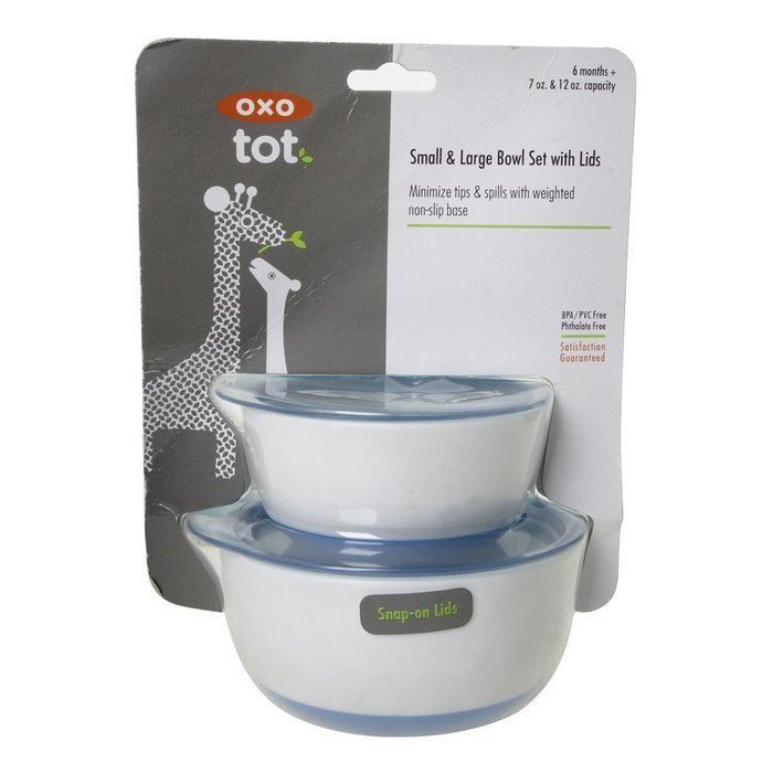 OXO Tot Small & Large Bowl Set with Snap On Lids - Green N17 free image ...