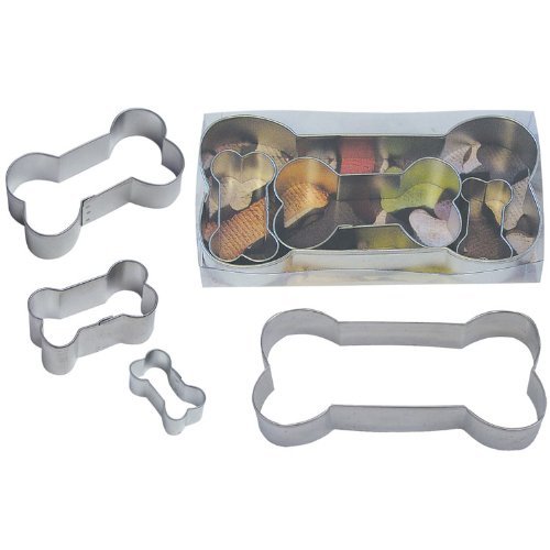 Dog Bone Tin Cookie Cutter 4 Pc Set L1906 free image download