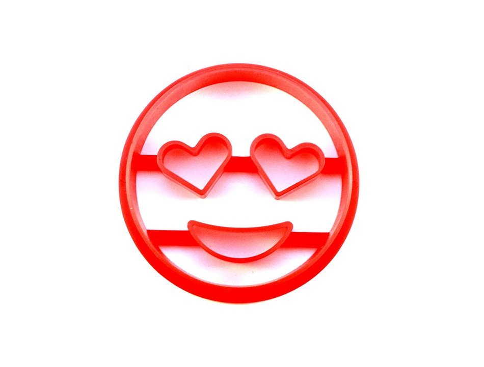 Heart Eyes Emoji Cookie Cutter N2 free image download