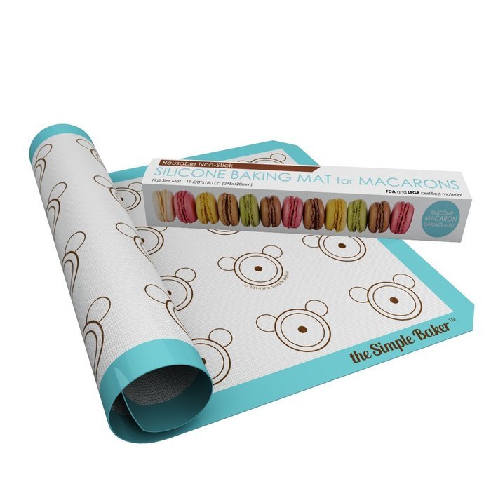 Simple Baker Premium Silicone Baking Mat for Macarons - Half Sheet Size ...