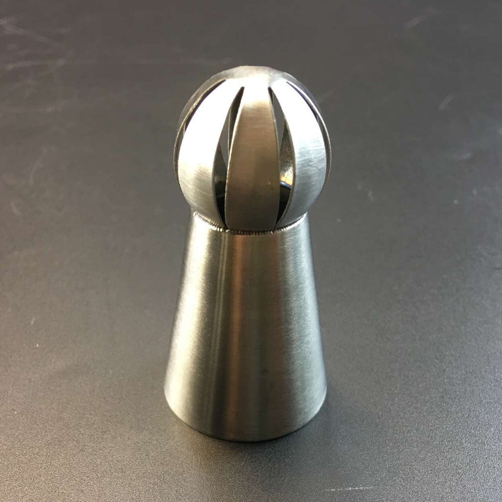 TANGCHU Ball Russian Piping Tips Set 1PC Tulip Stainless Steel Sphere ...