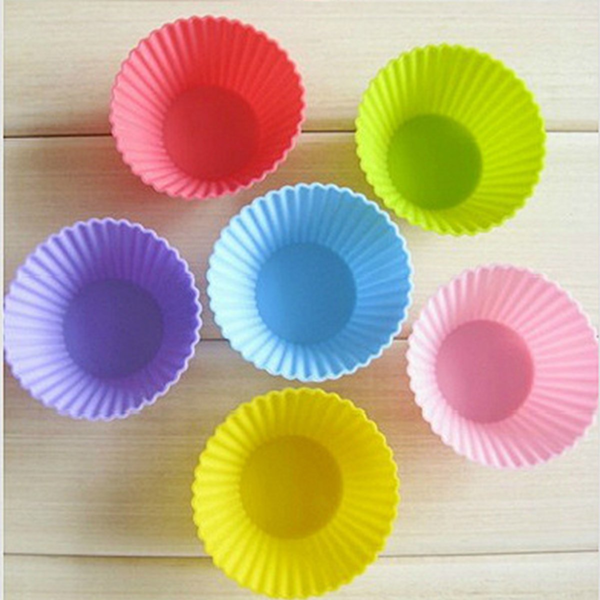 KAIL 24 Pcs Reusable Silicone Baking Cups -Cupcake Liners -Muffin Cups ...
