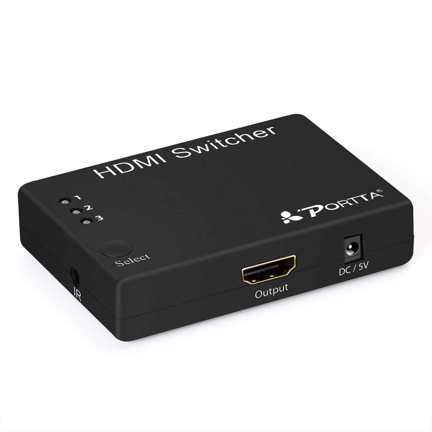 Portta PET0301S HDMI Mini Switch/Switcher 3 Port 3x1 v1.3 with IR ...