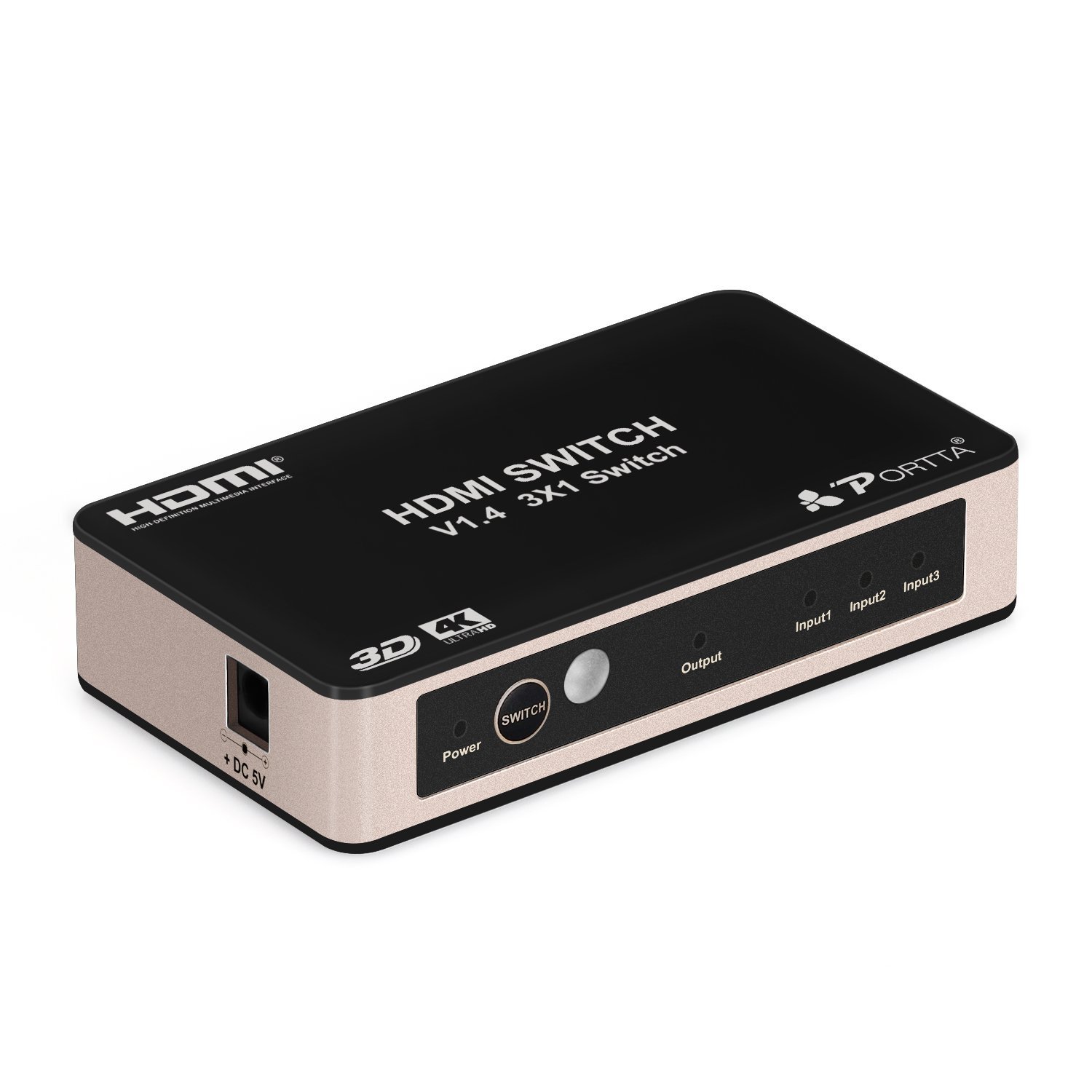 Portta PET0301S HDMI Mini Switch/Switcher 3 Port 3x1 v1.3 with IR ...