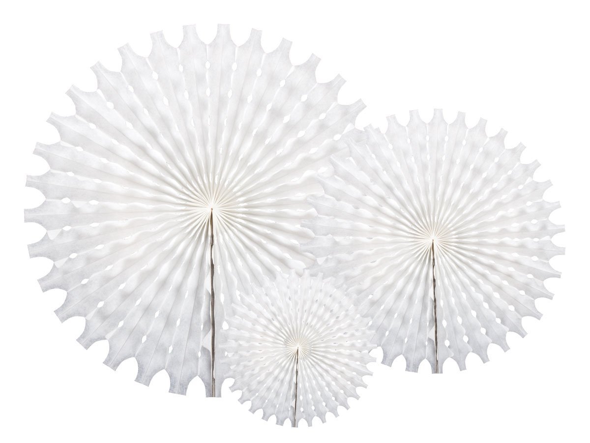 Party Partners Hanging Honeycomb Tissue Fan, White, Set of 3 N4 free ...