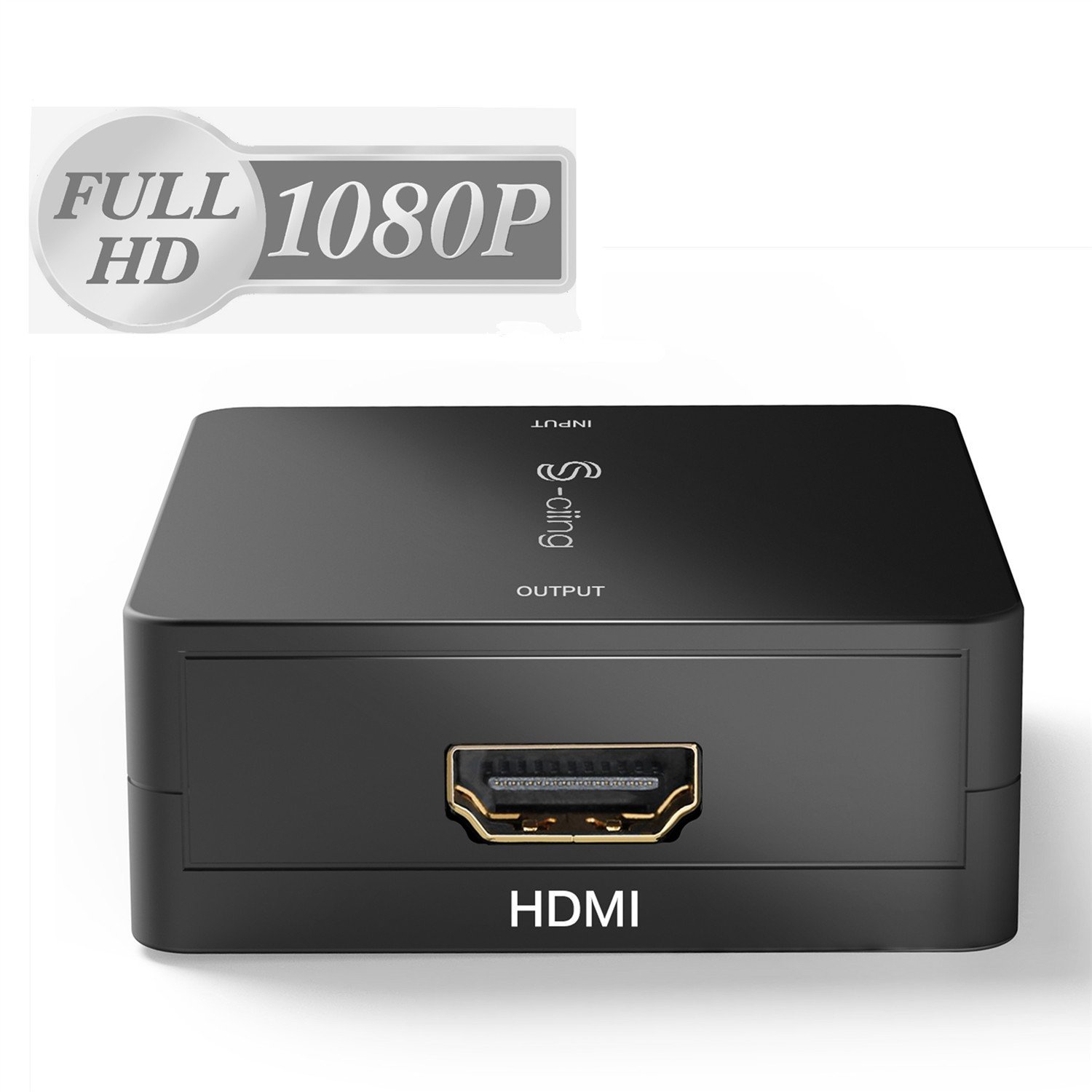 S-ciing RCA Composite CVBS AV to HDMI Video Audio Converter AV2HDMI ...