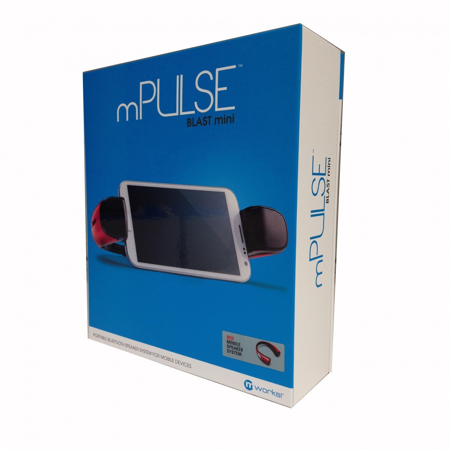 MPULSE Blast Mini Red Bluetooth Stereo Speaker - MWKBLTHBLSMRD free ...