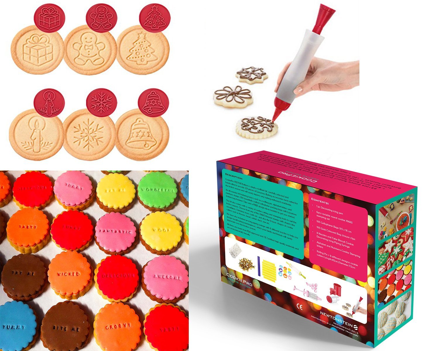 Cookiepro Cartoon Edition - 50pc Set Of Ejector Punch Cookie Cutters In ...