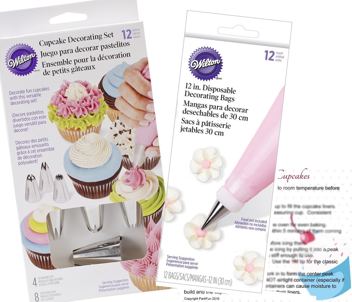 Cupcake Decorating Kit Wilton Cupcake Decorating Set With 4 Large