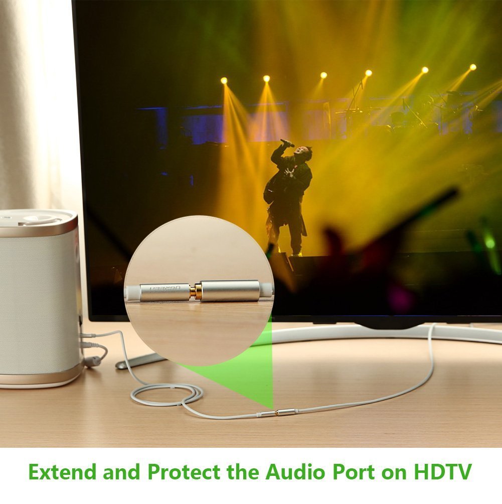 3.5mm Extension, Ugreen Slim 3.5mm Male to Female Stereo Audio ...