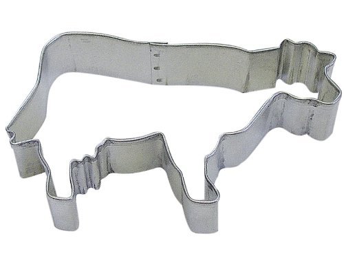 R&M Cow 3.75" Cookie Cutter in Durable, Economical, Tinplated Steel ...