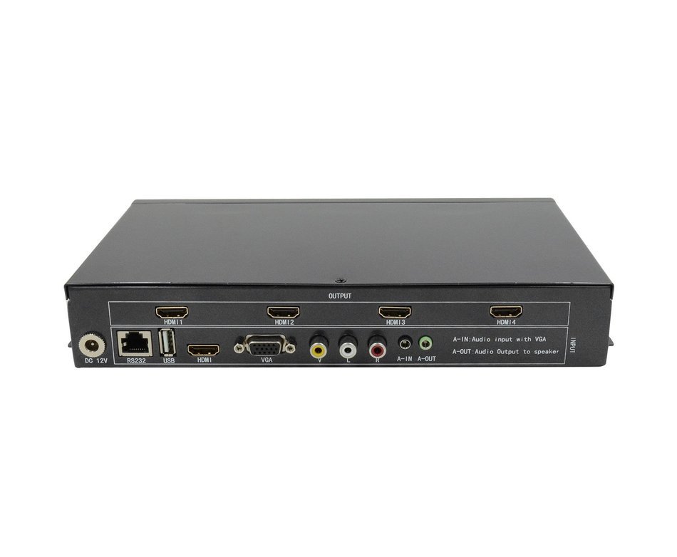LINK-MI® TV04 4 Channel HDMI VGA AV Video Processor 2x2 Video Wall ...