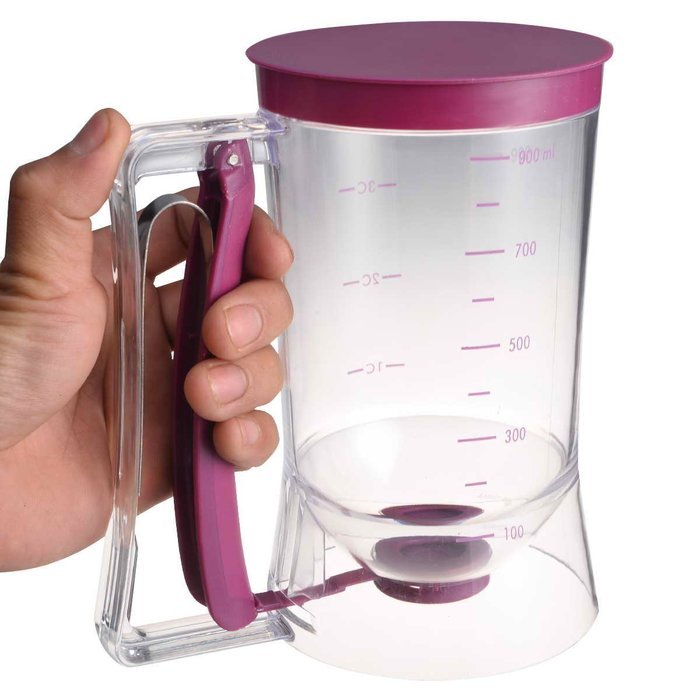 Safstar Pancake Batter Dispenser Cupcake Baking Tool Muffin Waffles Jug