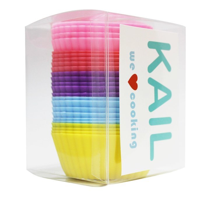 KAIL 24 Pcs Reusable Silicone Baking Cups -Cupcake Liners -Muffin Cups ...